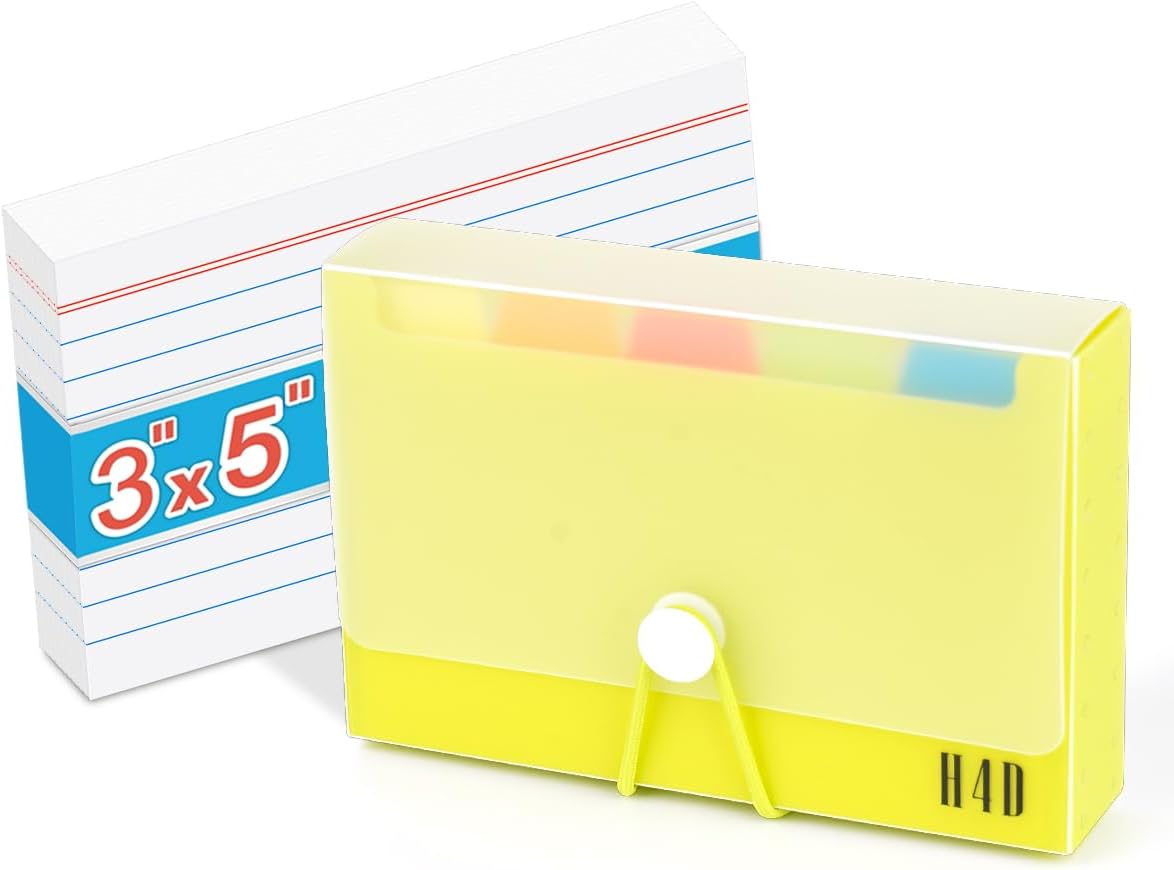 Amazon.com : 1InTheOffice Index Card Holder 3x5, Index Card Holder ...