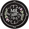 Amazon.com: Creative Converting 8 Count Mr. and Mrs. Chalk Dinner Paper ...