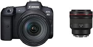 Amazon.com : Canon EOS R5 Full-Frame Mirrorless Camera w/ RF24-105mm F4 L is USM Lens Kit - 8K ...