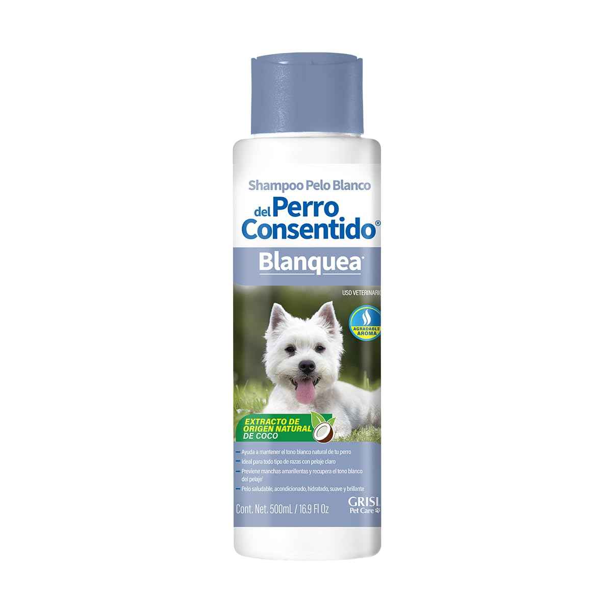 Perro Consentido Shampoo Pelo Blanco Ayuda a Mantener el Tono Blanco ...