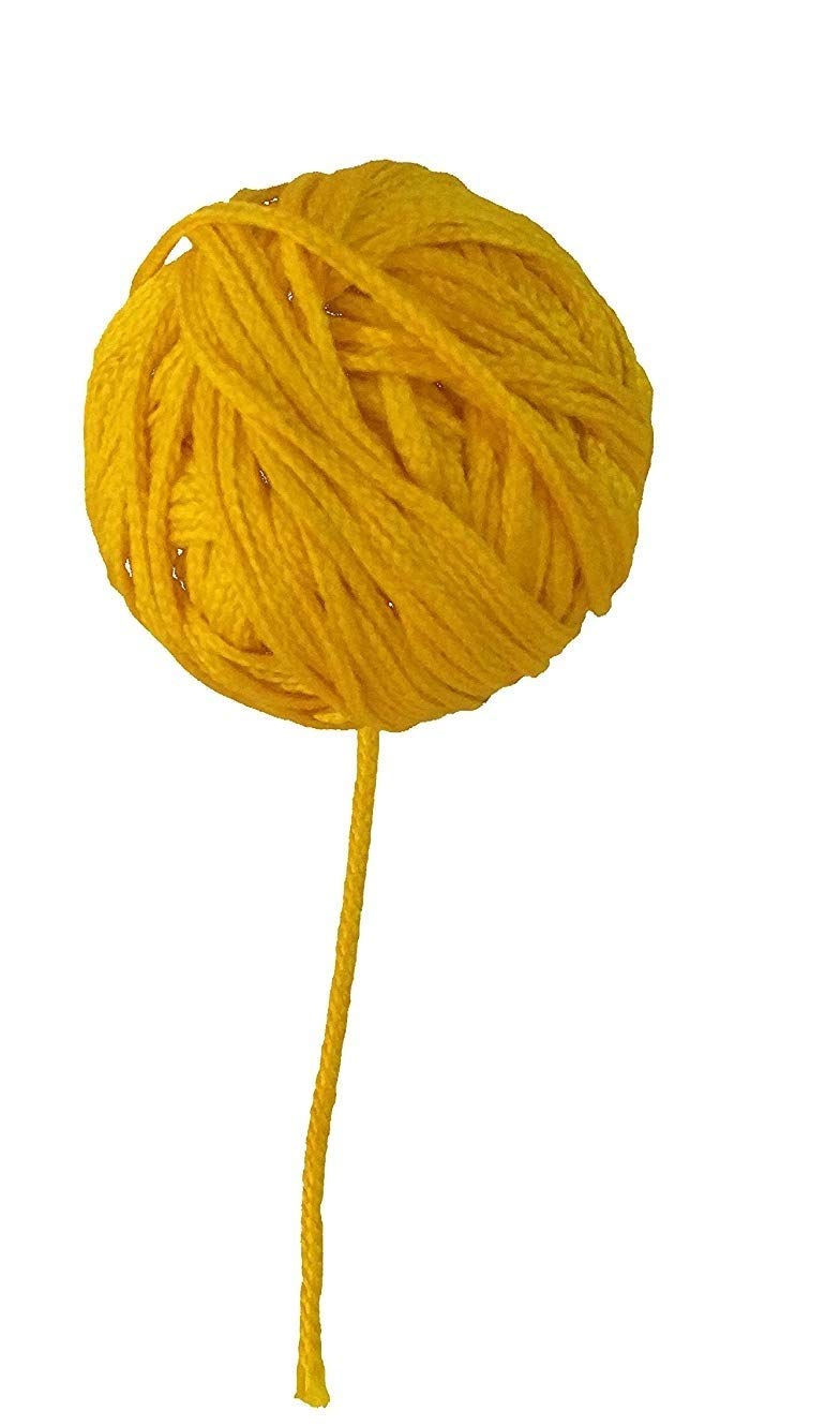 Buy Rotz Elegant 10 metre Peela Dhaga Silk Yellow Color Sacred Thread ...