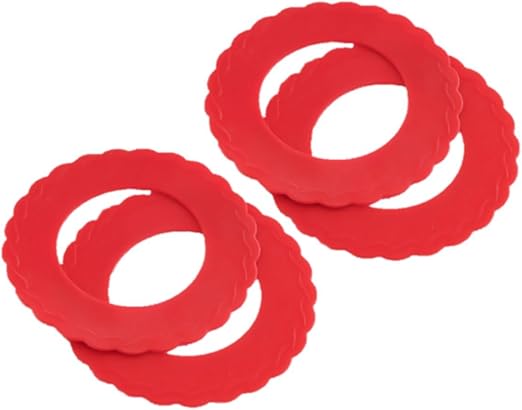 Amazon.com: Norpro Silicone Mini Pie Pan Shields, Set of 4, 6 inch, Red ...