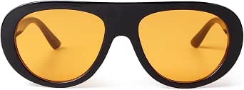 ADE WU Trendy Aviator Sunglasses for Women Retro Vintage Chic Thick ...