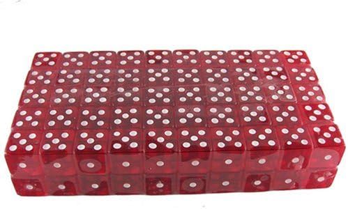 1000 (One Thousand) 19mm 6-Sided Red Gaming Dice, Perfect for Poker ...