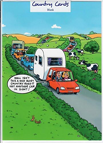 Driving Caravan - Humour Greetings Card 10579 (Happy Birthday) : Amazon ...