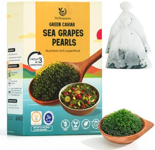 Amazon.com : VieTreasures Sea Grapes Pearls – 1.4oz (2 x 1.2oz Packs ...
