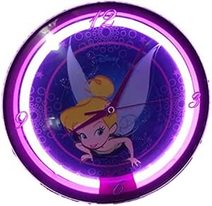 Amazon.com: KNG Tinkerbell Neon Wall Clock : Home & Kitchen