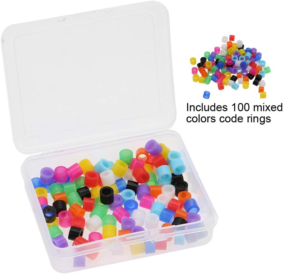 Orthodontic Code Rings, 100Pcs/Box Silicone Circle Code Rings Multi ...