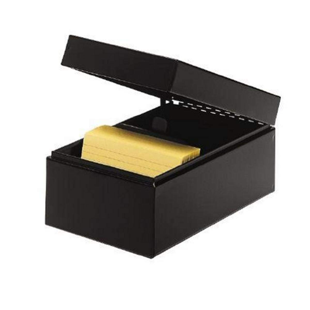 STEELMASTER Steel Card File Box, Fits 4 x 6 Index Cards, 900 Card ...