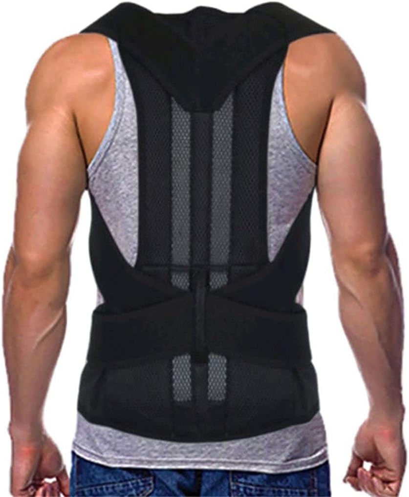 XS-5XL Plus Size Posture Corrector Women Men Back Brace Full Back ...