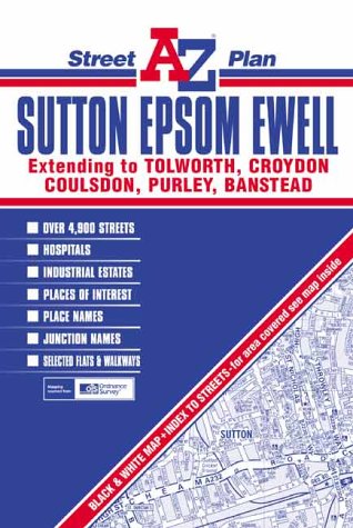 Sutton, Epsom and Ewell Plan (Street Maps & Atlases S.): Amazon.co.uk ...