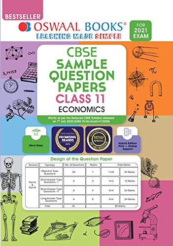 Oswaal CBSE Sample Question Paper Class 11 Economics Book (For 2021 ...