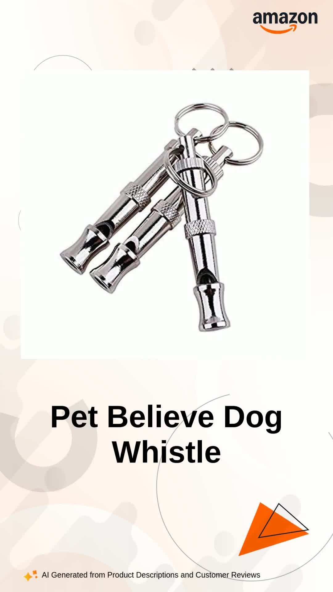 Watch Pet Believe Dog Whistle on Amazon Live