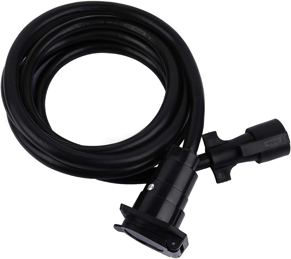Amazon.com: SCITOO 7 Way 12 Ft Plug Inline Trailer Cord, Auto Trailer ...