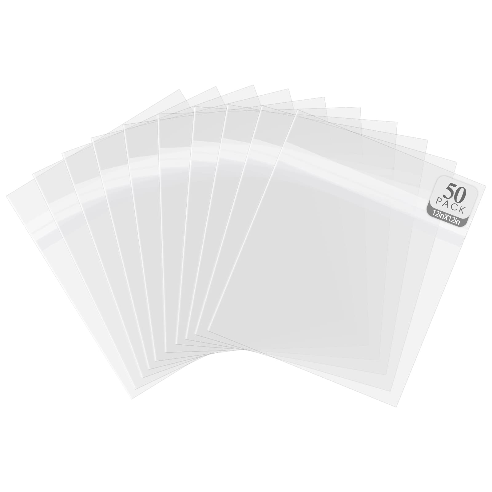 Snapklik.com : 50 Pack Clear Record Sleeves For 12 Inch Vinyl Record ...