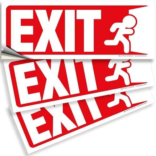 Amazon.com: Not An Exit Signs Stickers, for Office, Buildings ...