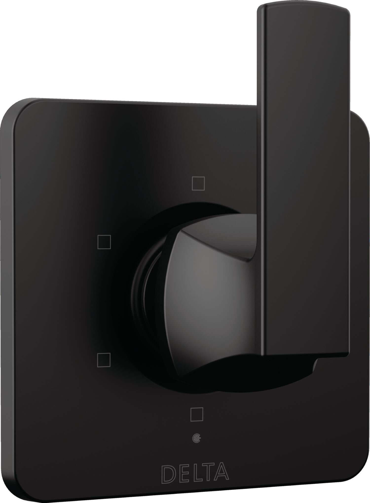 Snapklik.com : Delta Faucet Velum Black 6-Setting Diverter Trim Kit ...