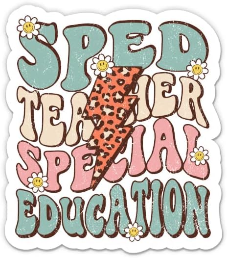 Amazon.com - Sped Teacher Sticker - 3" Laptop Sticker - Waterproof ...
