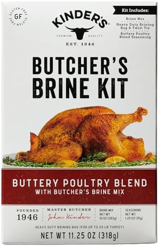 Amazon.com : Kinder's Butcher's Turkey Brine and Rub Kit with Brining ...