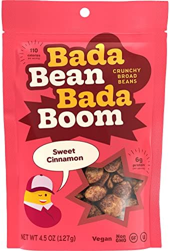 Amazon.com: Bada Bean Bada Boom, Crunchy Roasted Broad Bean Snacks ...