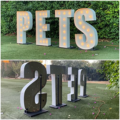 Amazon.com: Marquee Letters Metal Stand | Marquee Lights Stand for ...