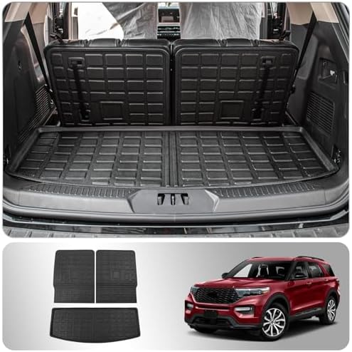 Amazon.com: JUZISHU Cargo Mat with Backrest Mat for Ford Explorer 2020 ...