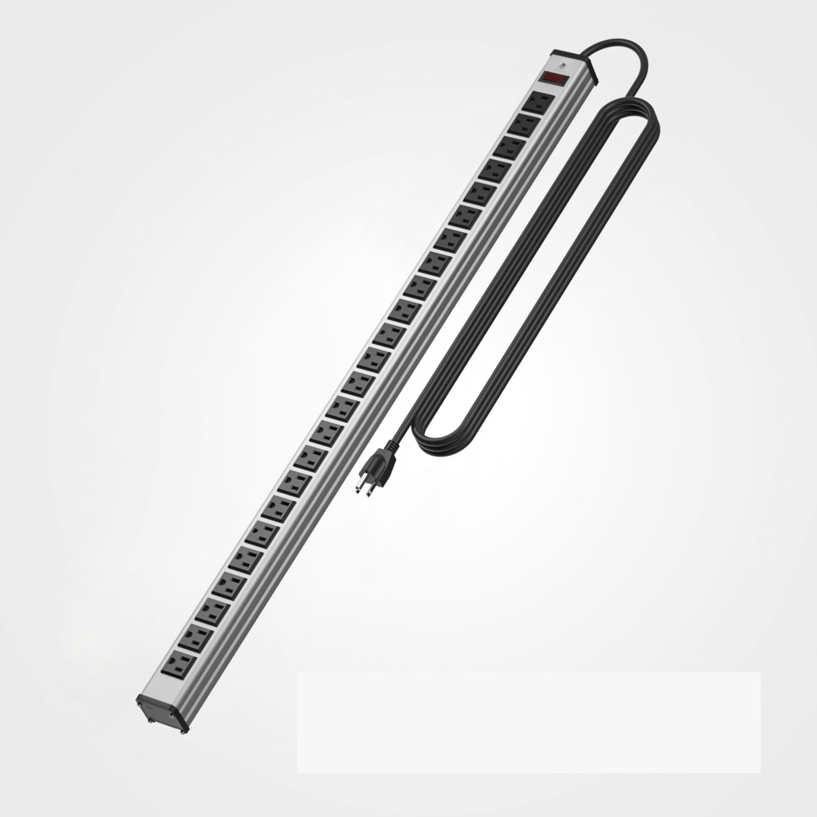 Snapklik.com : 24 Outlets Extra Long Power Strip,Heavy Duty Metal ...