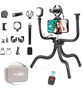 Amazon.com: USKEYVISION Smartphone Video Vlogging Kit Metal Microphone ...