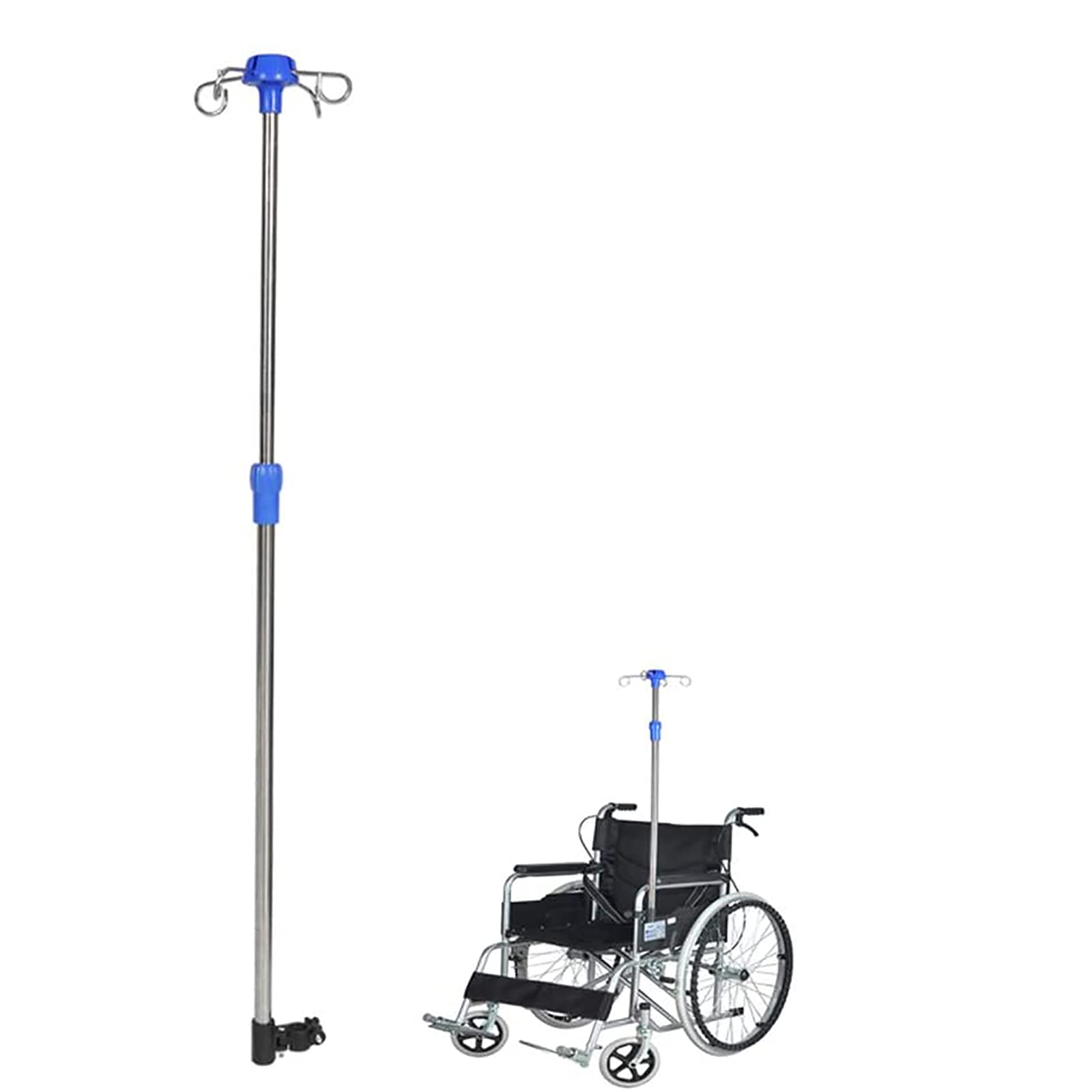 Zzyyzz Iv Infusion Stand For Wheelchair Iv Pole Drip Stand | Desertcart ...