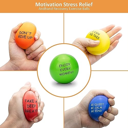 10 Pack Motivational Stress Balls for Adults Stress Relief Balls for ...