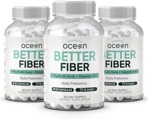Amazon.com: Organics Ocean Better Fiber - Daily Fiber Supplement ...