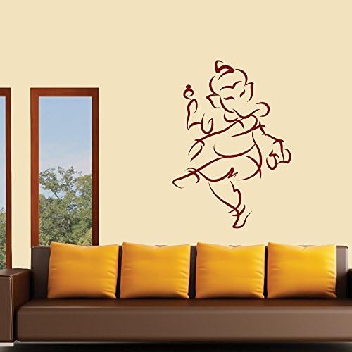wallmantra Ganesha Ganapati Wall Sticker Decal/Self Adhesive Vinyl Wall ...