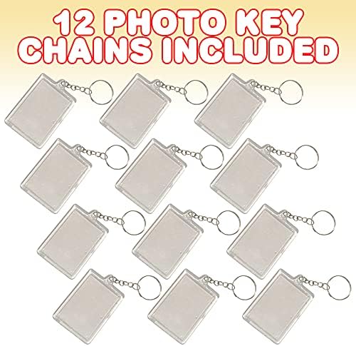 Amazon.com: ArtCreativity Photo Keychains for Kids, Set of 12, Picture ...