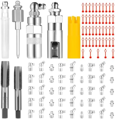 Amazon.com: FERSTALO Grease Gun Accessory Kit, Grease Fitting ...