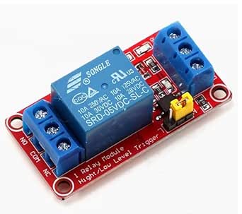 Amazon.com: SRD-05VDC-SL-C 1-Circuit 5V 10A 250VAC Relay Module ...