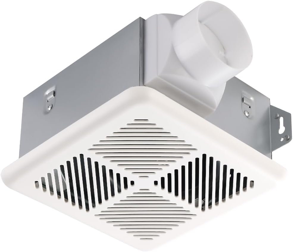 Amazon.com: Nalle Exhaust Fan Square Bathroom Ceiling Ventilation Fan ...