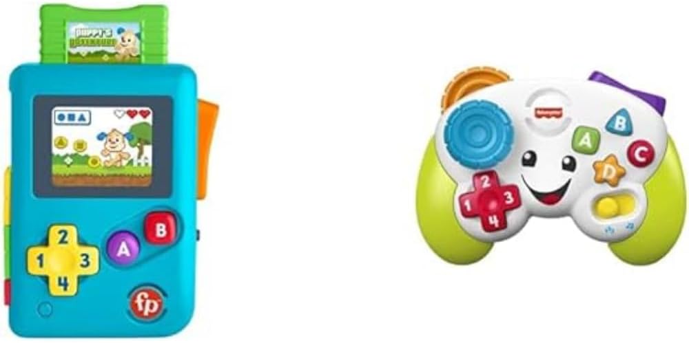 Fisher-Price Laugh & Learn Lil' Gamer - QE & Game and Learn Controller ...