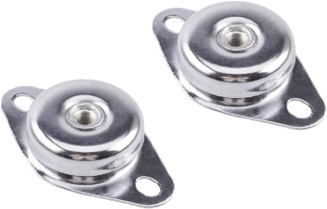 Amazon.com: Jinlanonly M8 Rubber+metal Anti-Vibration Turret Mounts, Rubber-in Shear Floor Mount ...