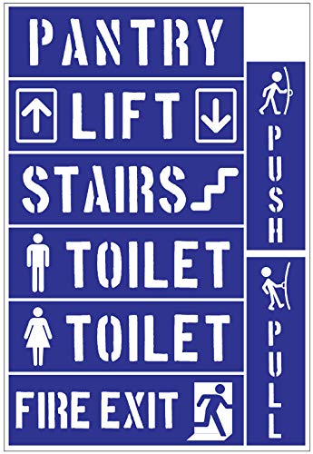 SIGNSTICK 1 Set of Office Signs Self Adhesive Warning Sign/Safety Sign ...