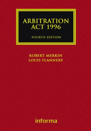 Arbitration Act 1996 (Lloyd's Arbitration Law Library): Amazon.co.uk ...