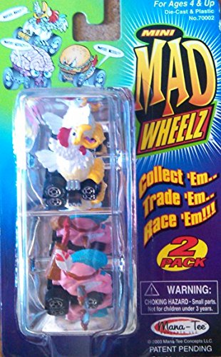 Mini Mad Wheelz 2 Pack ( Tee Pee Cruiser & Early Bird Chicken) : Amazon ...