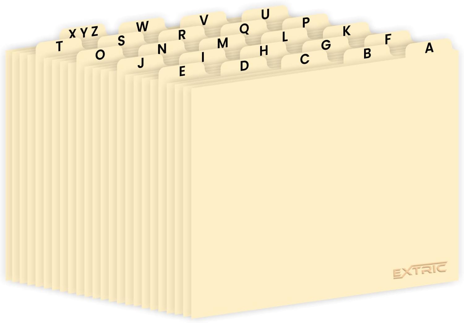 Amazon.com : Alphabetical File Organizer, File Cabinet Dividers Letter ...