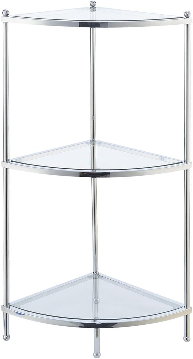 Amazon.com: Convenience Concepts Royal Crest 3 Tier Corner Shelf ...