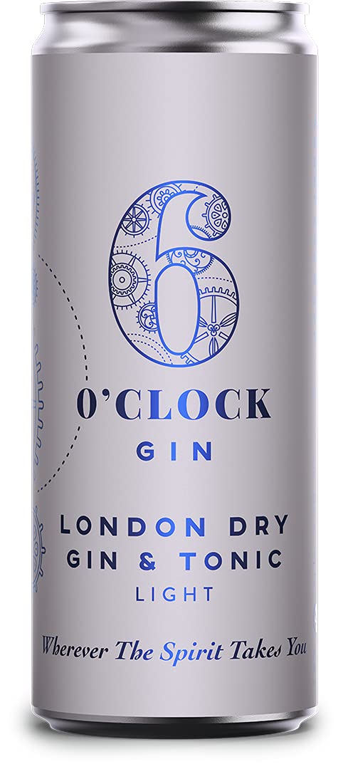 6 Oclock Gin Light London Dry Gin And Tonic Cans | Desertcart Sri Lanka