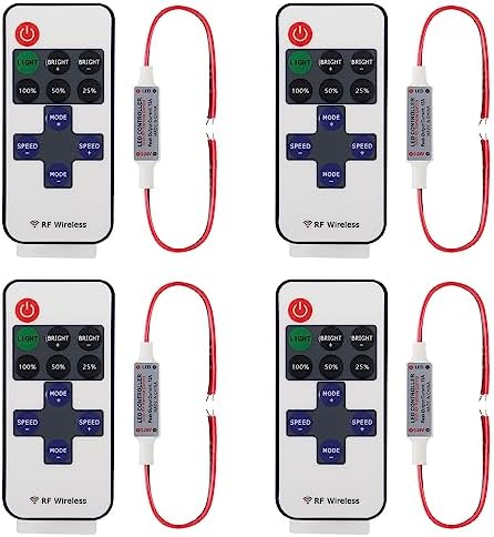 Amazon.com: ACEIRMC 4pcs RF Mini Wireless Remote Controller 11 Key with ...