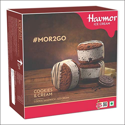 Havmor Cookies & Cream Sandwich, 400 ml : Amazon.in: Grocery & Gourmet ...