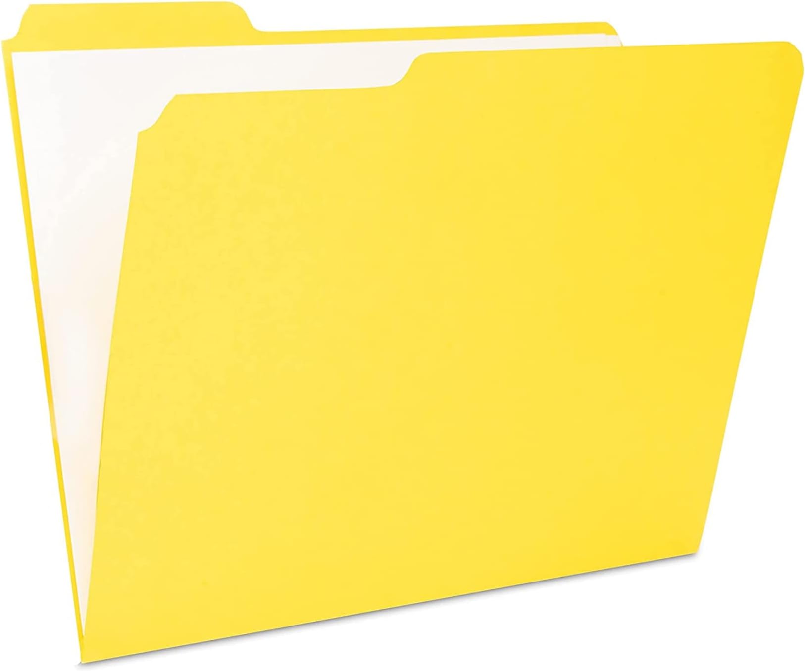 Amazon.com : The File King 1/3 Cut Yellow File Folders Letter Size ...