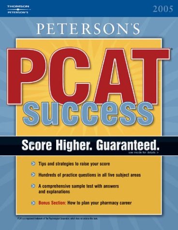 PCAT Success 2005, 8th edition: Peterson's: 9780768914894: Amazon.com ...