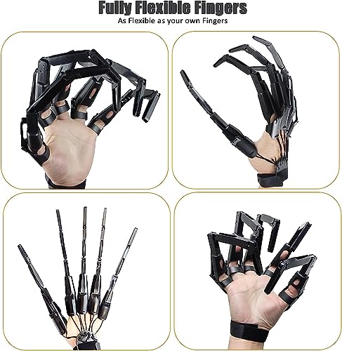 Halloween Articulated Fingers, 1 Pack Wearable Halloween Skeleton Hands ...