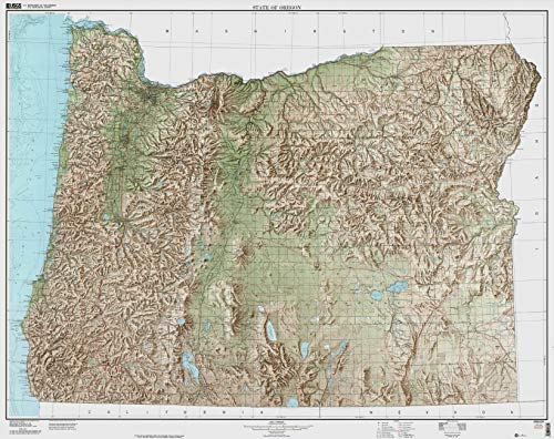 GO DEEP INTO OREGON, THE HOME OF CRATER LAKE, WITH THIS OREGON RELIEF ...
